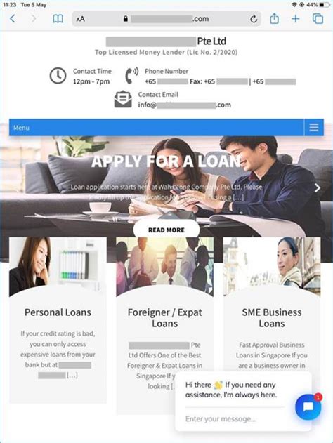 Police Advisory On Bogus Websites Impersonating Licensed Moneylenders