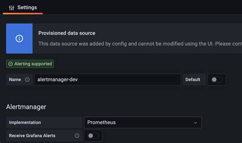 provisioning alertmanager missing config option for receive grafana
