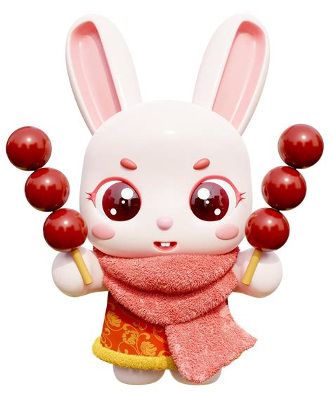 兔年 糖葫芦 站3d打印模型兔年 糖葫芦 站3d打印模型stl下载卡通3d打印模型 Enjoying3d打印模型网
