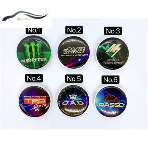 XINFAN 52MM 1PC Monster Energy Ford Wheel Center Rim Cap Monster