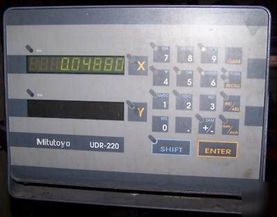 Mitutoyo 1 Axis Digital Readout Display Unit Udr 220