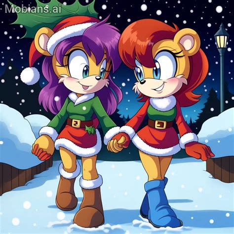 Sally And Mina On A Christmas Walk By Kingdom Of Rp On Deviantart