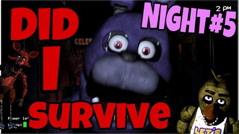 Five Night At Freddys 1 Night 5 Complete Must Watch Fnaf Youtube