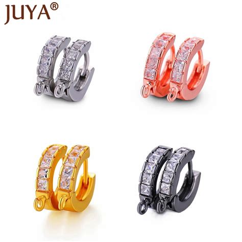 Циркониевые швензы для сережек Juya Aliexpress