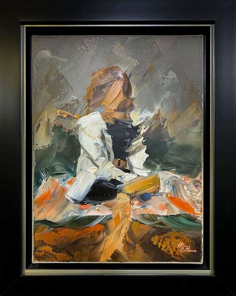 Albini Leblanc Huile Sur Toile 12x16po Ma Bien Aimée 82500 Les