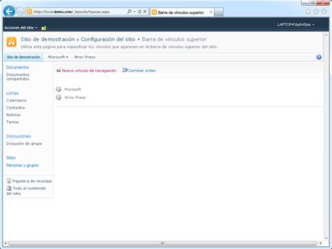 Personalización De La Navegación Del Sitio De Sharepoint 2010 Mediante
