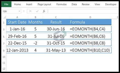 How To Use Eomonth Function In Ms Excel