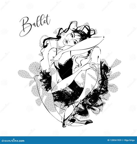 芭蕾舞女演员 余兴节目舞蹈家 Moulin胭脂 跳舞 也corel凹道例证向量 向量例证 插画 包括有 编舞 艺术 128561959