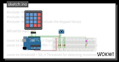 Accelerometer Movement Tracking Wokwi Esp32 Stm32 Arduino Simulator