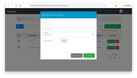 Login Registro Y Abc Base De Datos Laravel 8 Php 8 Xampp 8 Linuxitos