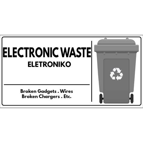 Garbage Bin Signs Labels Waste Disposal Segregation Labels Shopee