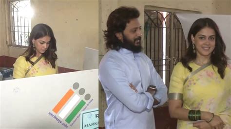 ಮತ ಚಲಾಯಿಸಿ ಪೋಸ್ ಕೊಟ್ಟ ರಿತೇಶ್ ಜೆನಿಲಿಯಾ ಇಲ್ಲಿದೆ ವಿವರ Kannada News
