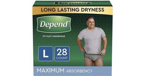 Depend Fit Flex Adult Incontinence Underwear For Men Maximum
