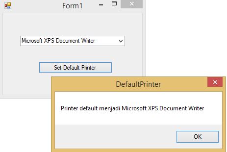 Vb Net Setting Default Printer With Visual Basic Code