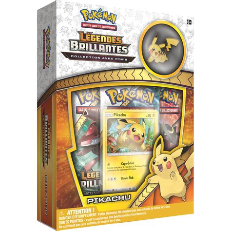 Coffret SL3 5 Collections avec pins Légendes Brillantes Pikachu