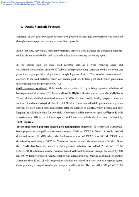 Pdf Highly Selective Sers Probe For Hgii Detection Using Tryptophan
