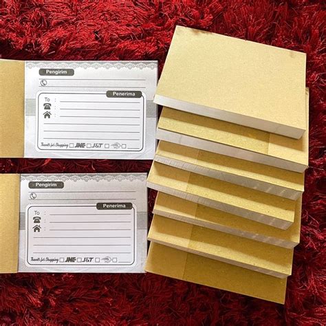 Jual Label Alamat Pengiriman Lembar Buku Shopee Indonesia