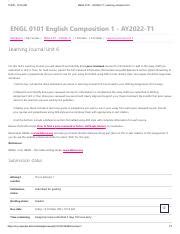 ENGL 0101 AY2022 T1 Learning Journal Unit 6 Pdf 11 5 21 10 03 AM
