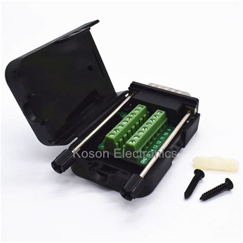 Db15 Connectors D Sub Male 2 Row 15 Pin Plug Break Grandado