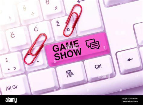 Sign Displaying Game Show Business Idea Program In Television Or Radio With Players That Win