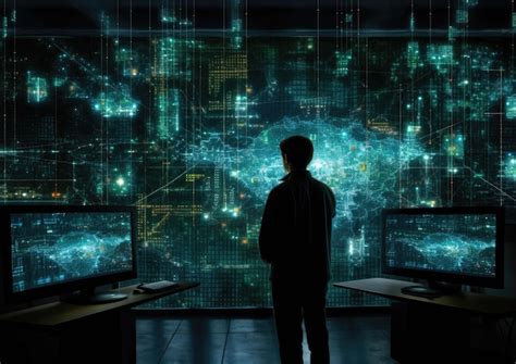 Premium Ai Image Ai Analyzing A Massive Flow Of Network Traffic To Identify Subtle Unusual