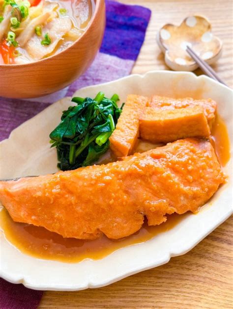 甘めの味付け♩鮭と厚揚げの味噌煮 By なりごはん 【クックパッド】 簡単おいしいみんなのレシピが393万品
