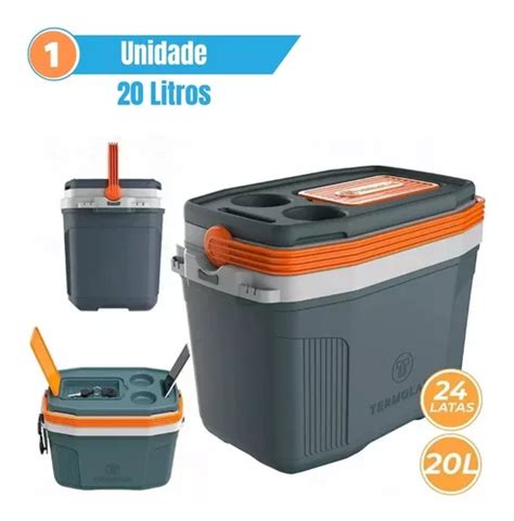 1x Caixa Termica Suv 20 Litros Termolar Cooler Cinza MercadoLivre