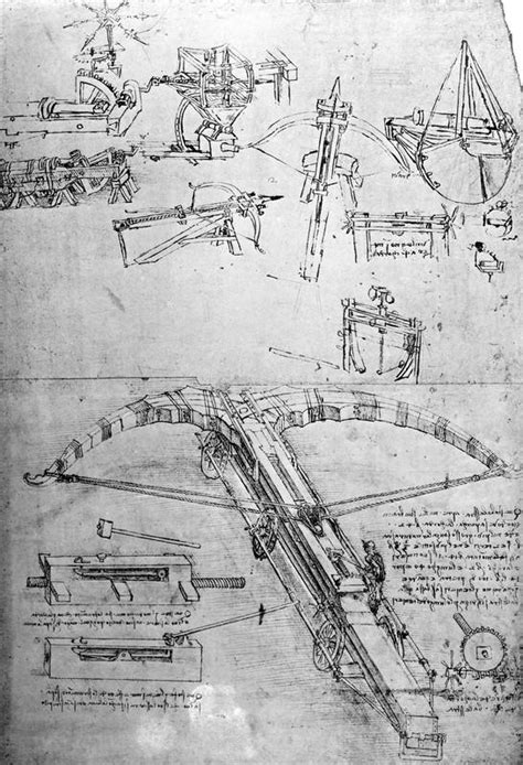 Giant Crossbow Leonardo Da Vinci Leonardo Joined Art With Engineering