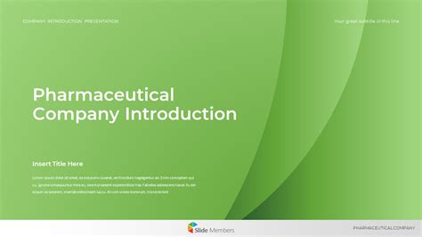 Pharmaceutical Company Ppt Presentation Slides