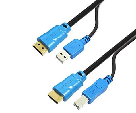 Promo 2 Packs Usb Hdmi Kvm Cable 10ft 4k Hdmi Usb A To Hdmi Usb B Twin Cord For Standard Kvm