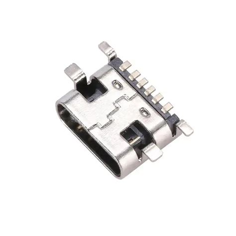 Type C Pin Female Connector Horizontal Full Smt Mounting Usb Connector For Data Transfer
