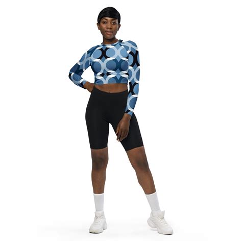 Recycled Long Sleeve Crop Top Etsy