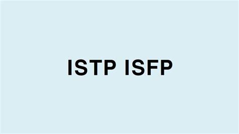 Istp Isfp 궁합 연애 친구 커플 특징 잇팁 잇프피 유익한 이야기