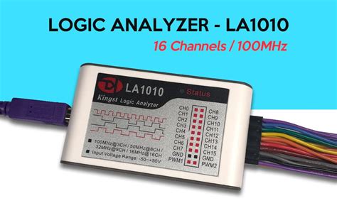 Innomaker LA1010 USB Logic Analyzer 16 Channel 100MHz Portable Logic Analyzer With PC