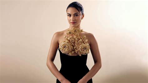 K Actress Camila Mendes In Black Wallpaper Hd Celebrities K Wallpapers Images And Background