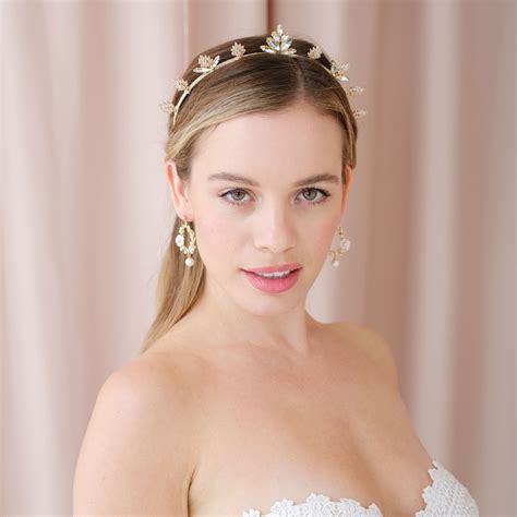 Phoebe Crystal Leaves Deco Crown Miss Clemmie Liberty In Love