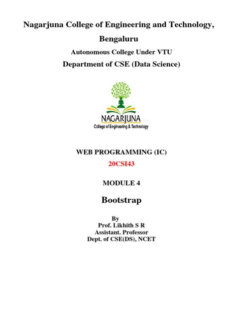 Module 4 Notes Pdf Soap Bootstrap Front End Framework