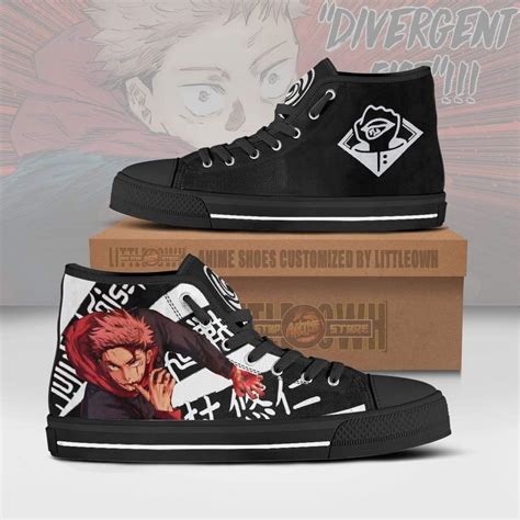 Yuji Itadori High Top Canvas Shoes Custom Jujutsu Kaisen Anime Sneakers