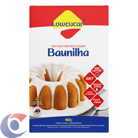 Mistura Para Bolo Baunilha Lowçucar Caixa 150g Carone
