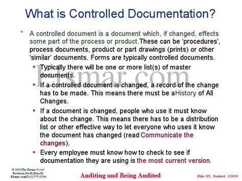 What Is Controlled Documentation