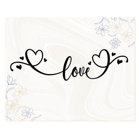 loyalty font with hearts cursive font calligraphy font s inspire