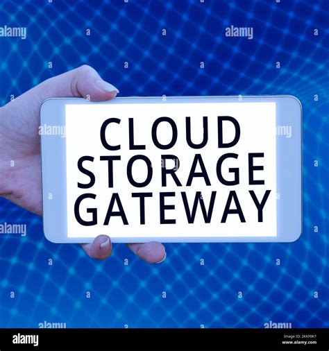 Text Caption Presenting Cloud Storage Gateway Business Approach Server Which Resides At The