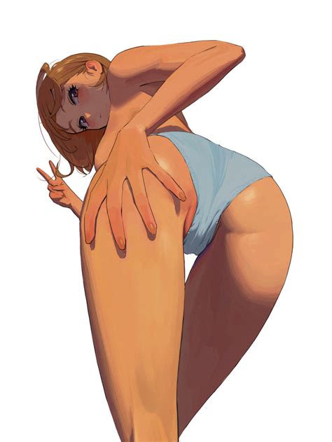 Rule 34 1girls Ass Back View Bent Over Labia Panties Solo Some1else45