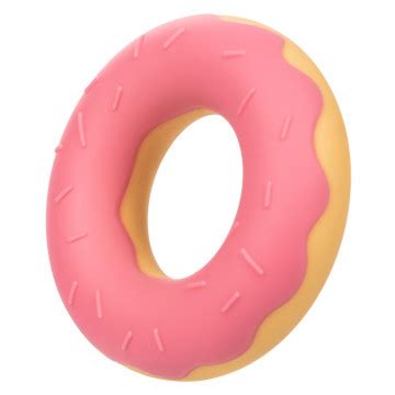 SE Naughty Bits Dickin Donuts Silicone Donut Cock Ring Pink Honey S Place