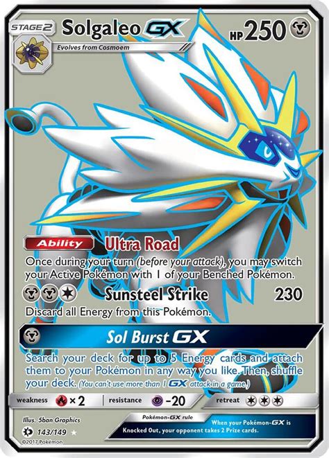Necrozma Gx Full Art Sm Burning Shadows Pokemon