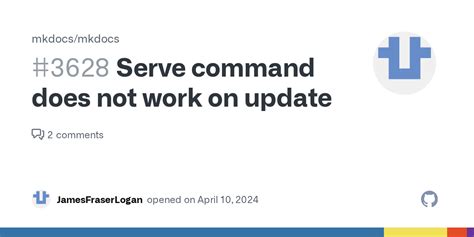 Serve Command Does Not Work On Update · Issue 3628 · Mkdocsmkdocs
