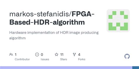 Github Markos Stefanidisfpga Based Hdr Algorithm Hardware Implementation Of Hdr Image