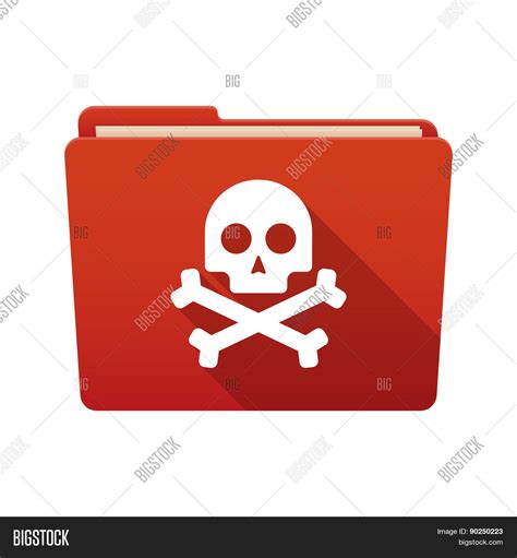 Folder Icon Skull Vector And Photo Free Trial Bigstock