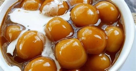 Kolak Biji Salak Sweet Potato Balls With Palm Sugar Syrup And Coconut