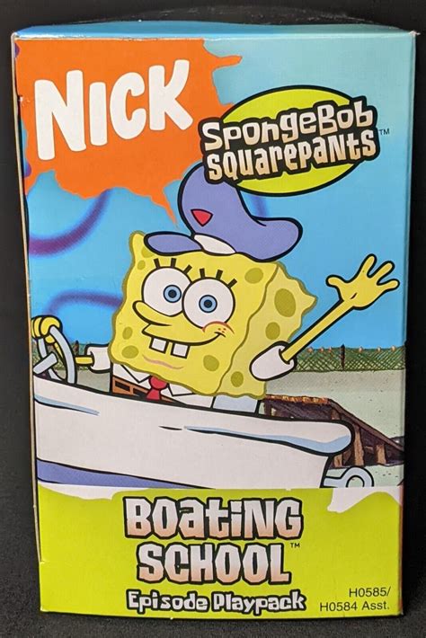 Spongebob Squarepants Boating School Episode Playpack Mattel 2005 New 4595674094
